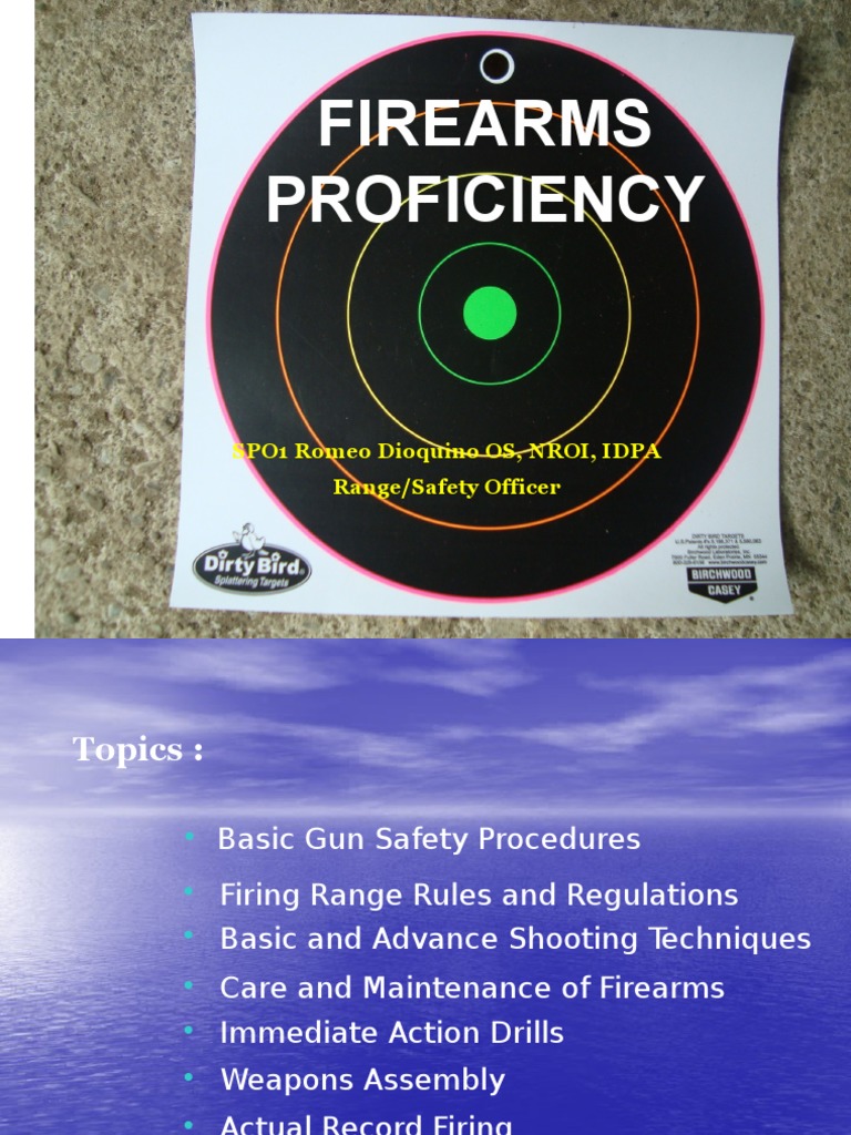 Firearm Proficiency Training | PDF | Trigger (Firearms) | Firearms