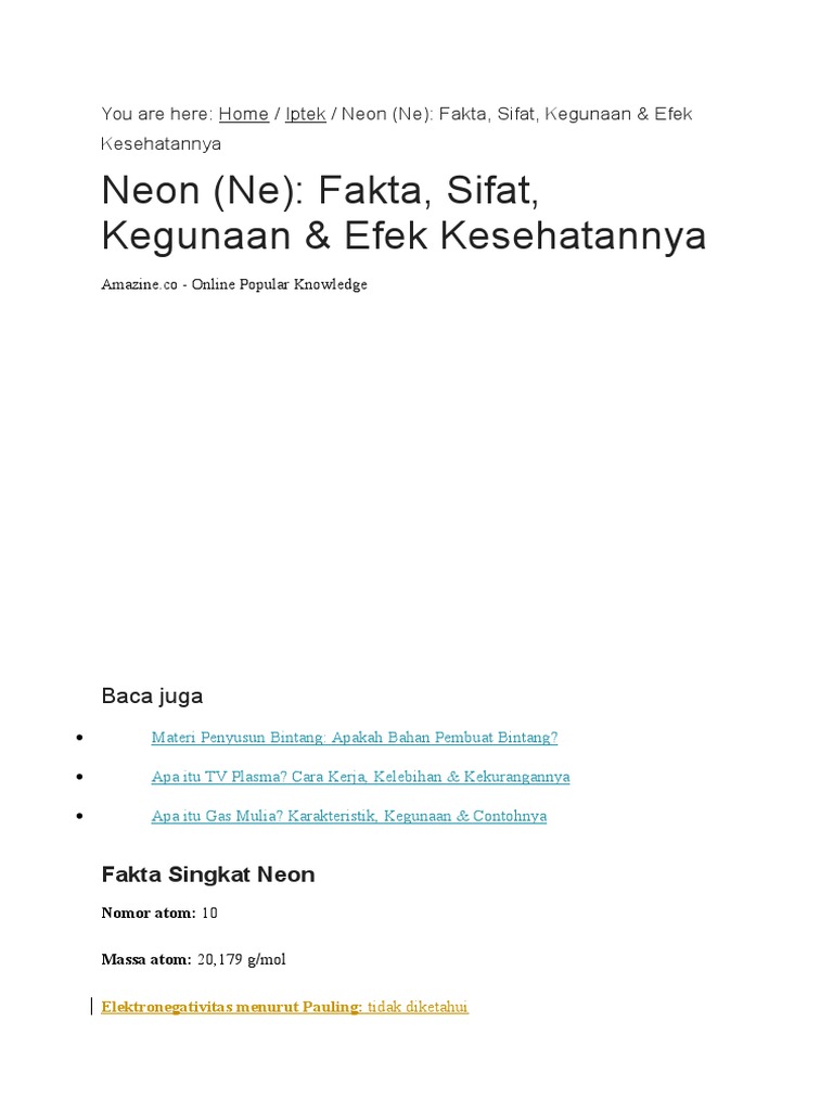 Neon | PDF