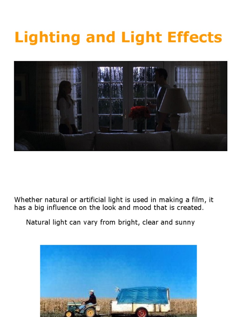 Presentation 2, Part 1 - Film Lighting, Intro | PDF | Shadow | Optics