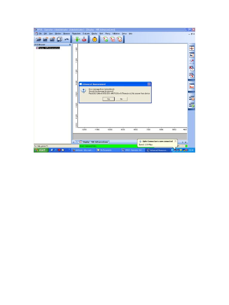 Advanced Measurement Error Message From Optical Bench | PDF