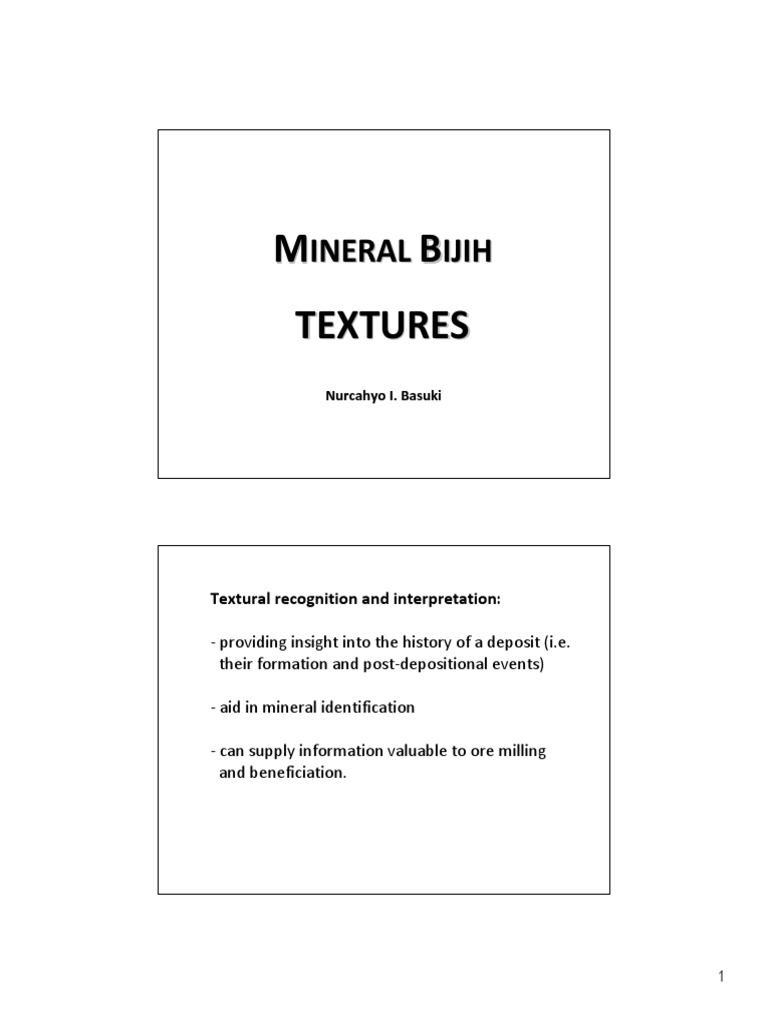 Mineral Bijih - Textures PDF | PDF | Minerals | Weathering