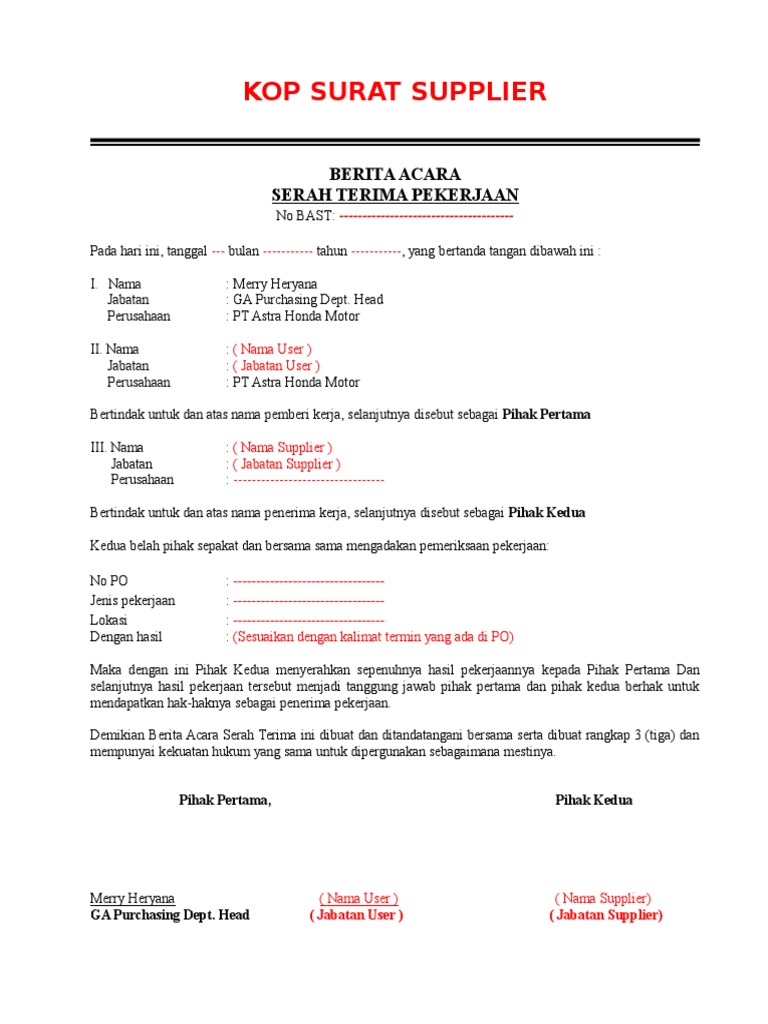 Format Bast Baru | PDF