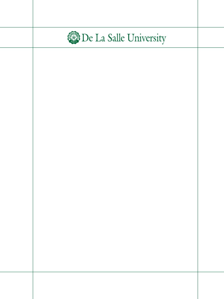 Dlsu Thesis Paper Letterhead | PDF