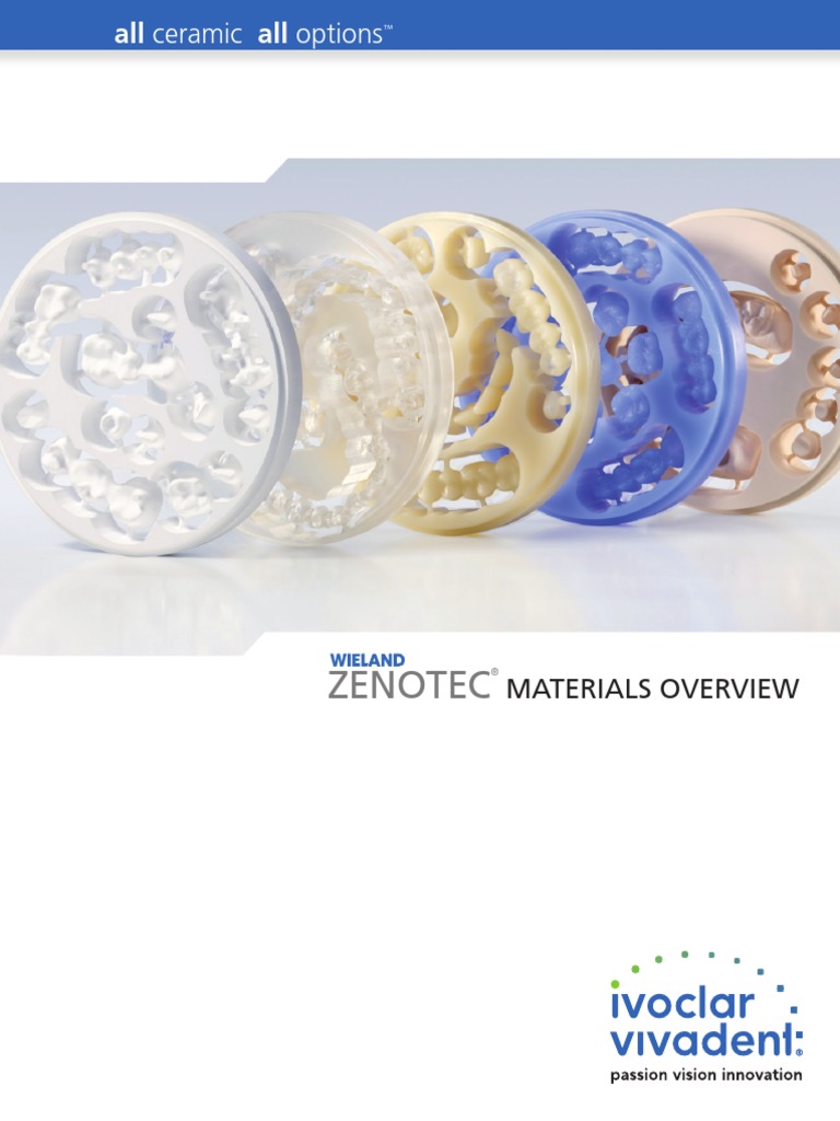 Zenotec - Materials Overview | PDF | Titanium | Materials