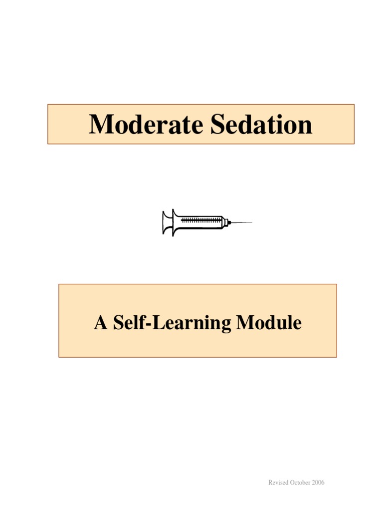 Moderate Sedation | Anesthesia | Midazolam