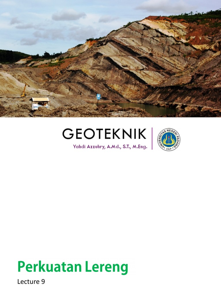 Geotek - 09 - Perkuatan Lereng | PDF