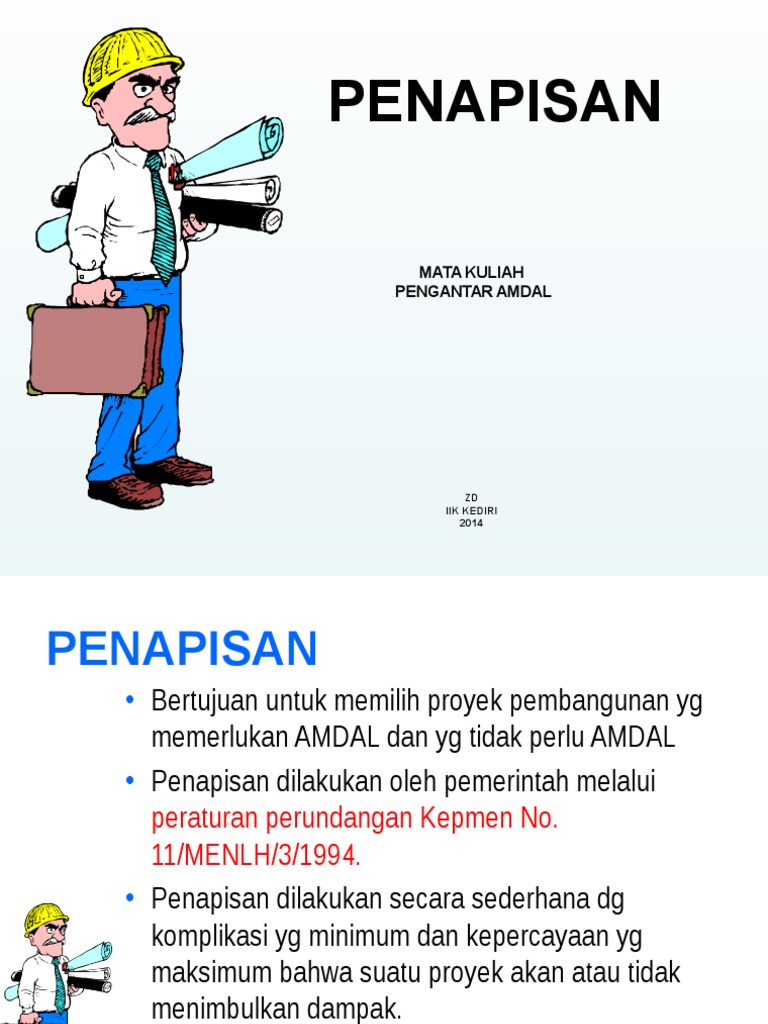 Penapisan: Mata Kuliah Pengantar Amdal | PDF