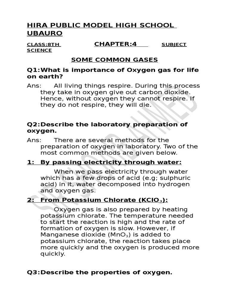 Science Class 8 | PDF | Carbon Dioxide | Oxygen