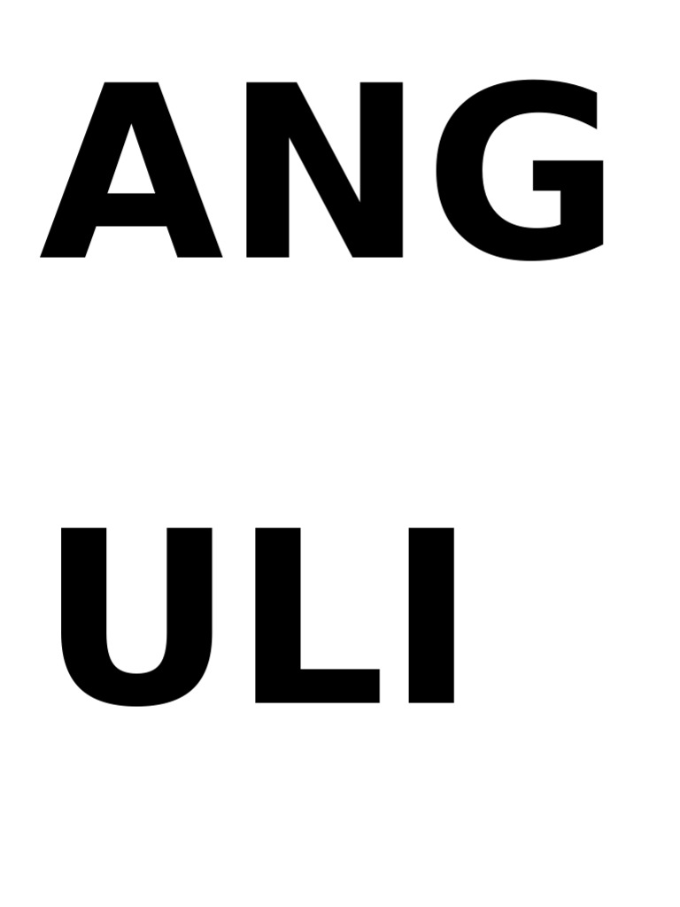 Ang Uliran | PDF