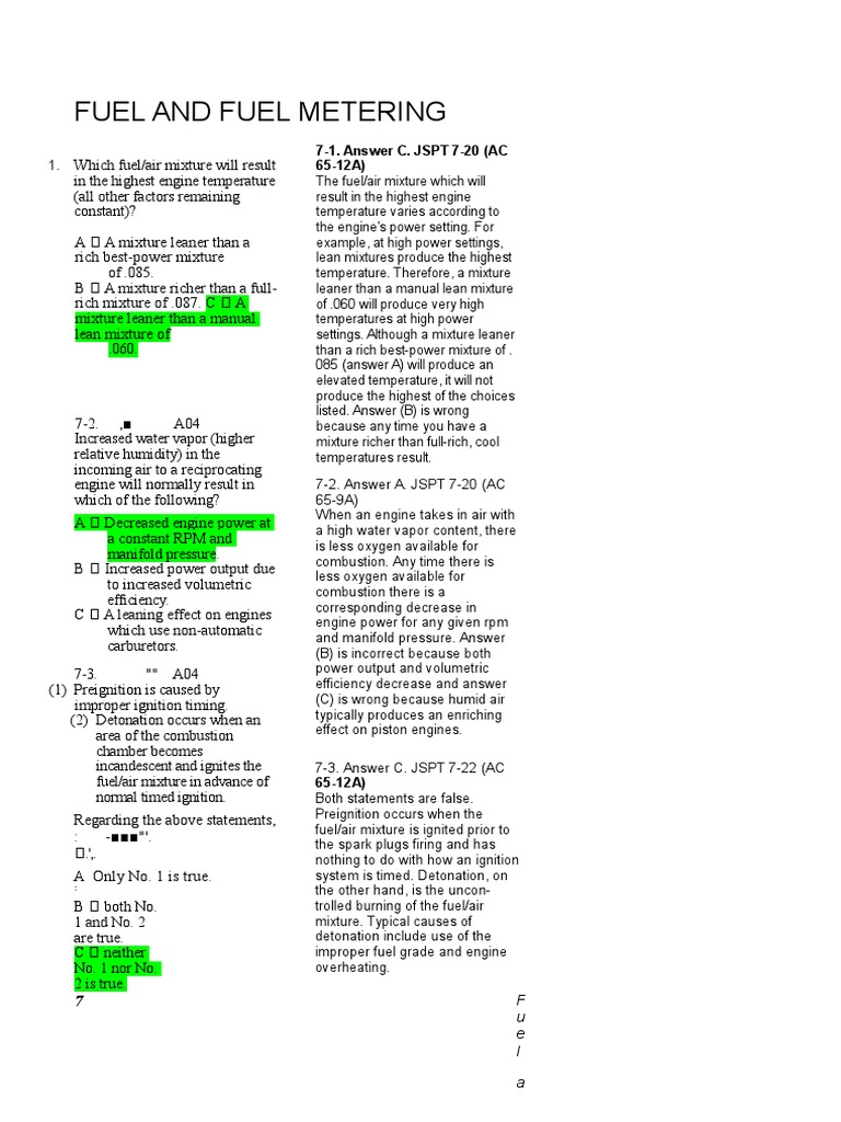 Fuel and Fuel Metering (Carburetion) | PDF | Carburetor | Throttle