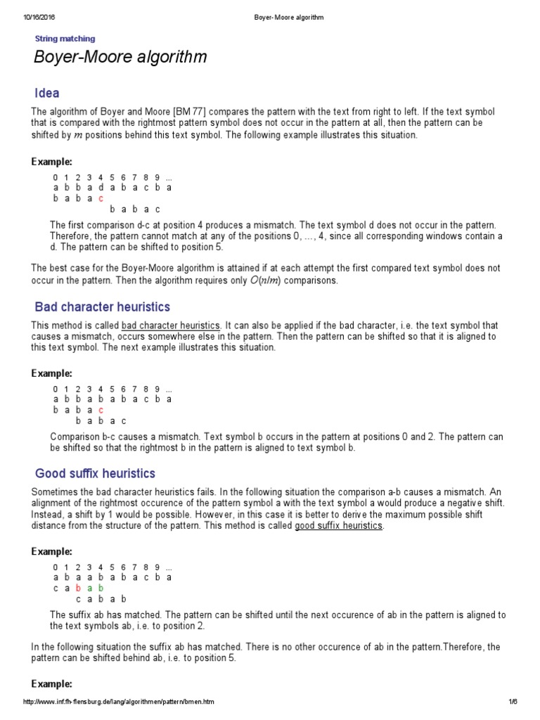 Boyer Moore Algorithm Algorithms Mathematical Concepts 0092