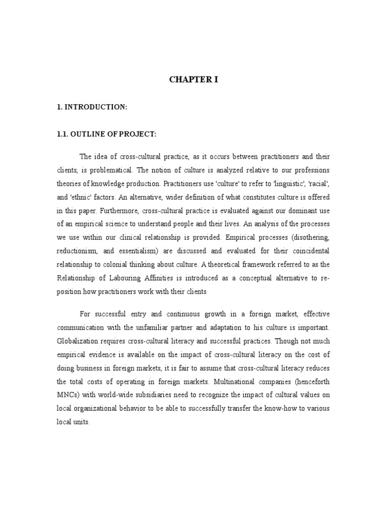 A Study On Cross Cultural Practices | Download Free PDF | Sampling ...