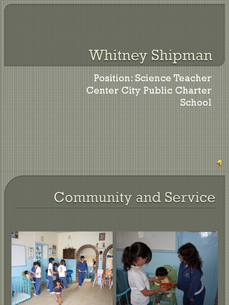 Slideshow Whitney Shipman | PDF