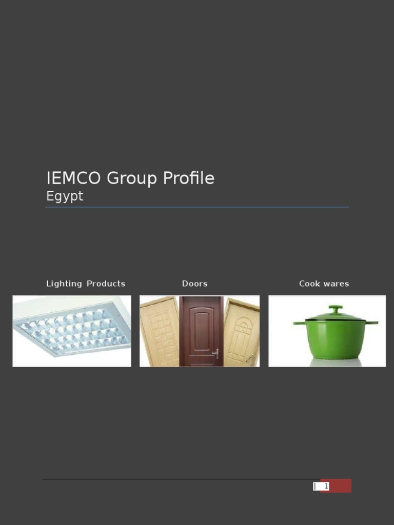 Iemco Group Profile WNWF 3-10-2015 | PDF | Cookware And Bakeware | Nature