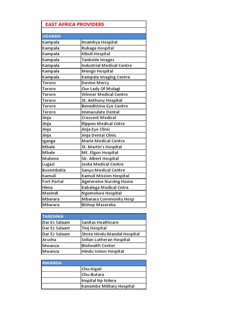 East Africa Service Providers | PDF