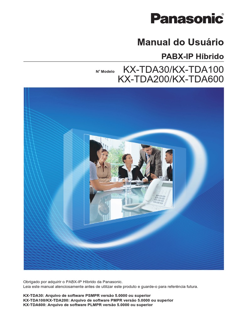 Manual Central Telefônica Panasonic KX-TDA30/KX-TDA100 KX-TDA200/KX ...