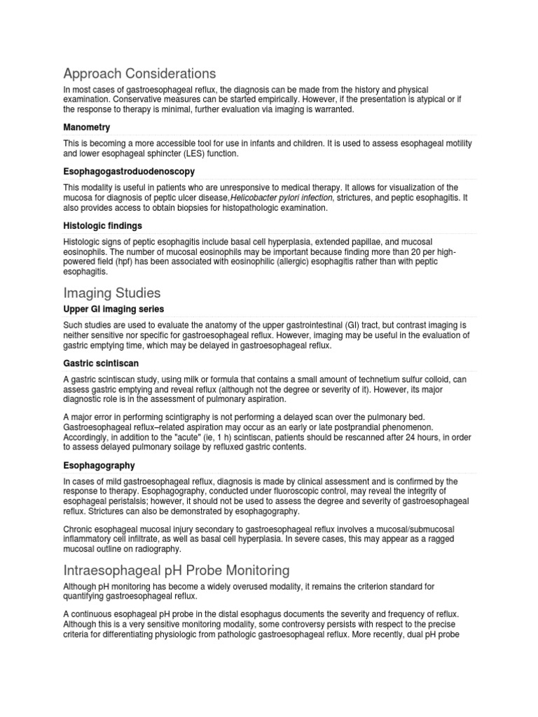 Medscape Stuff | PDF | Gastroesophageal Reflux Disease | Esophagus