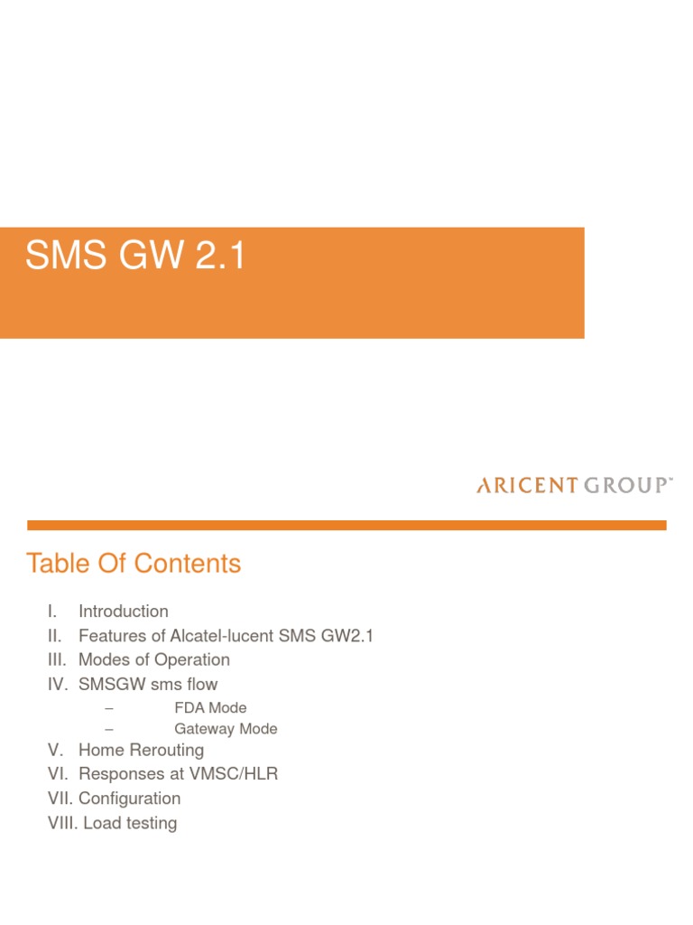 SMSGW & SMSC PDF | PDF | Short Message Service | Telecommunications ...
