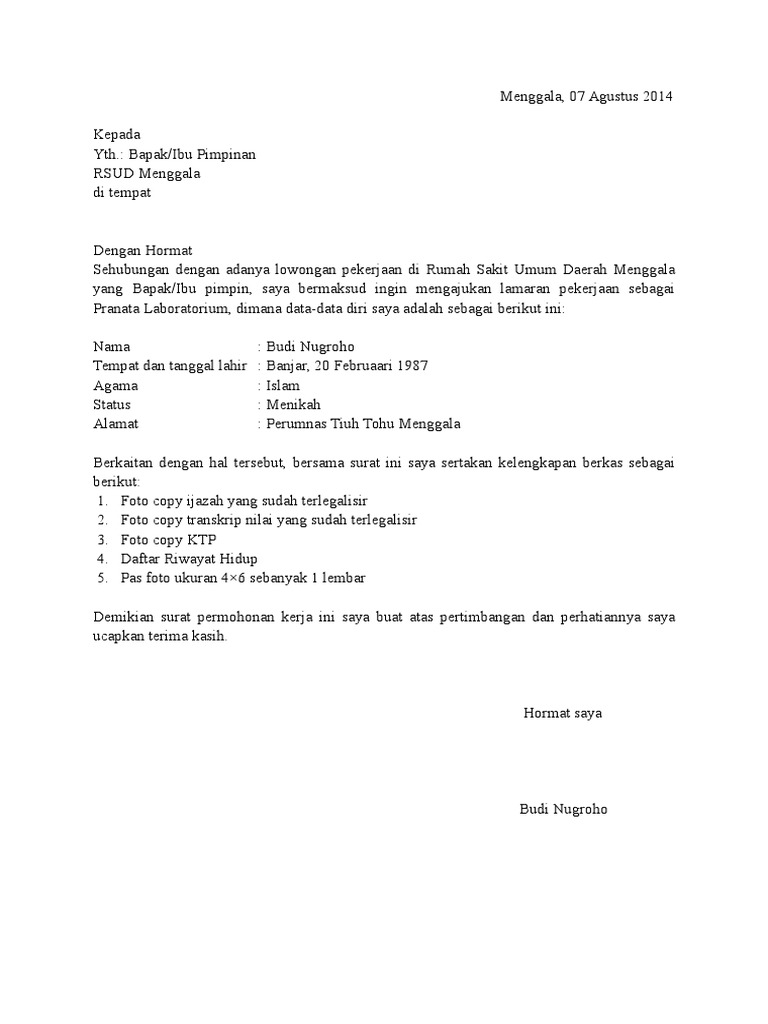 Contoh Surat Lamaran Kerja Bidan di Rumah Sakit - Eminence Solutions Contoh Surat Lamaran Kerja Bidan di Rumah Sakit - Eminence Solutions