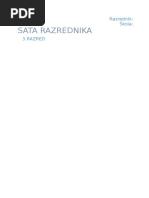 GIK Sat Razrednika 8 - B | PDF