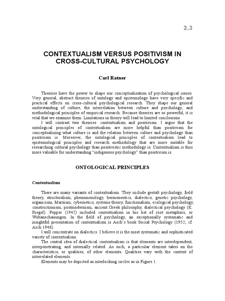 Positivism | PDF | Positivism | Individualism