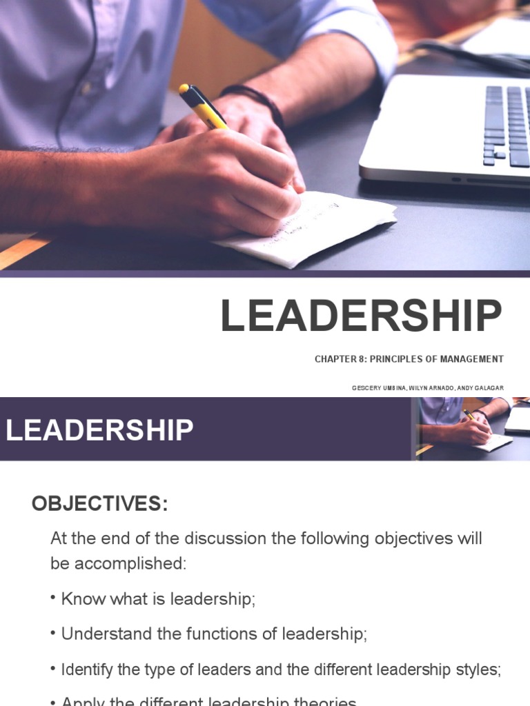 Leadership: Chapter 8: Principles of Management | PDF