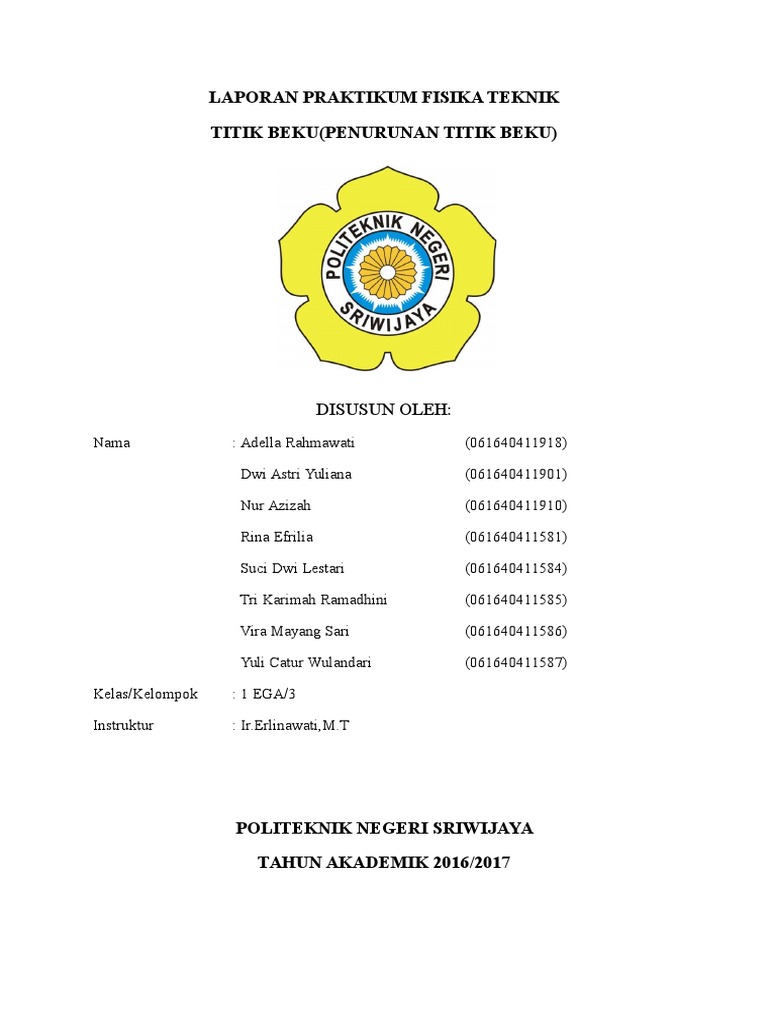 Cover Laporan Tetap Polsri | PDF