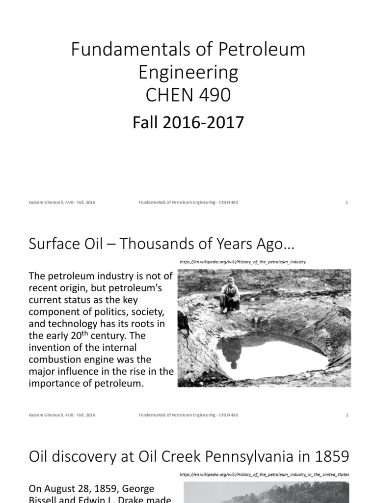 00 Fundamentals of Petroleum Engineering | Fossil Fuels | Petroleum