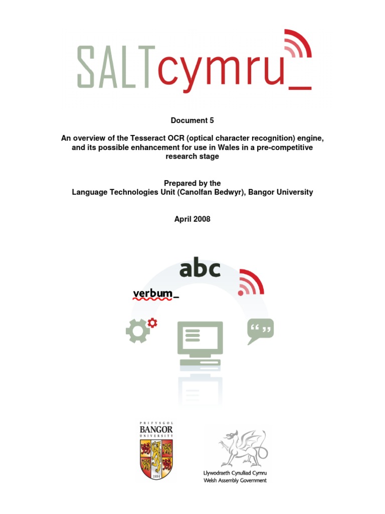 TesseractO PDF | PDF | Optical Character Recognition | Image Scanner