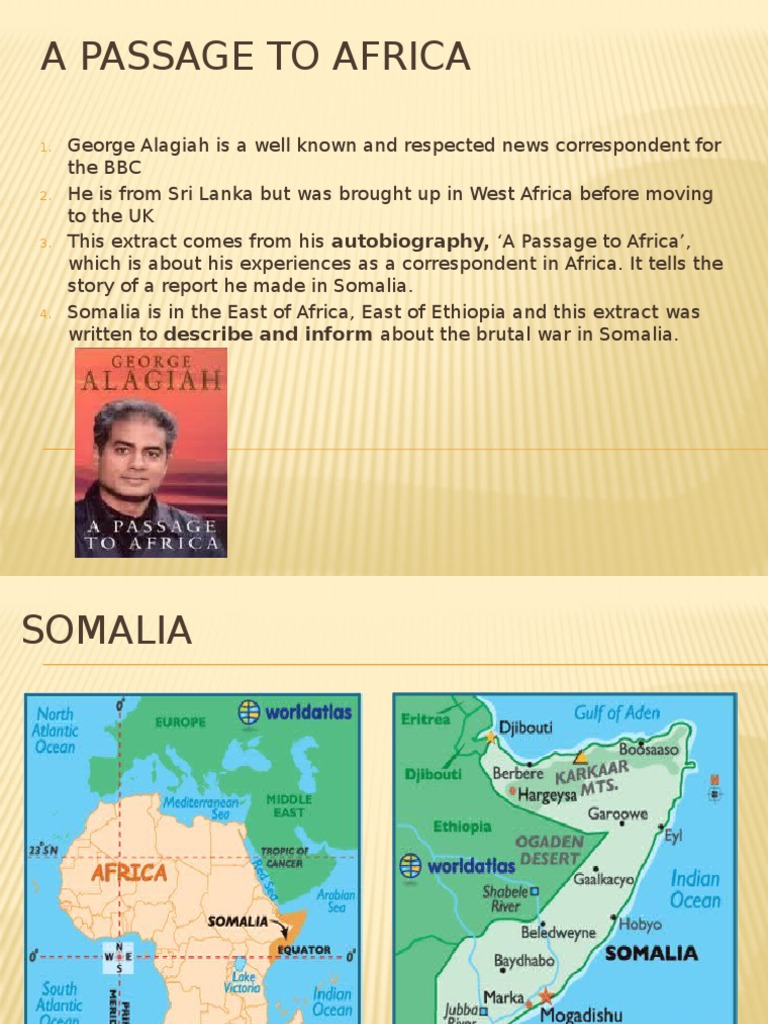 A passage to Africa.pptx | Metaphor | Audience