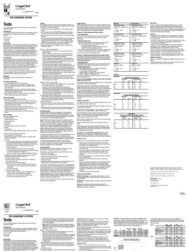 Package Insert For CCK and CCKS | PDF | Body Fluids | Hematology