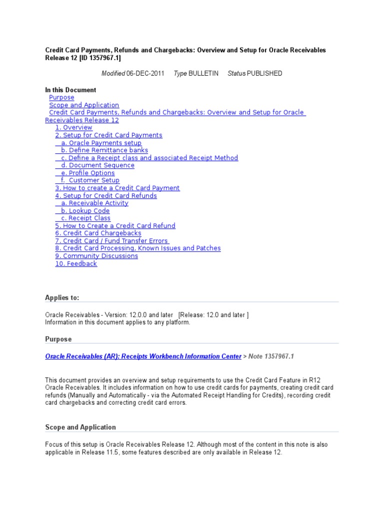 Credit Card Refunds | PDF | Credit Card | Receipt