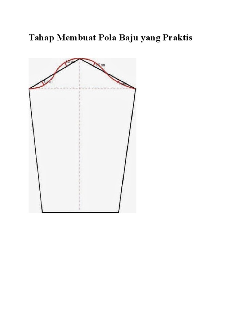 Tahap Membuat Pola Baju Yang Praktis | PDF