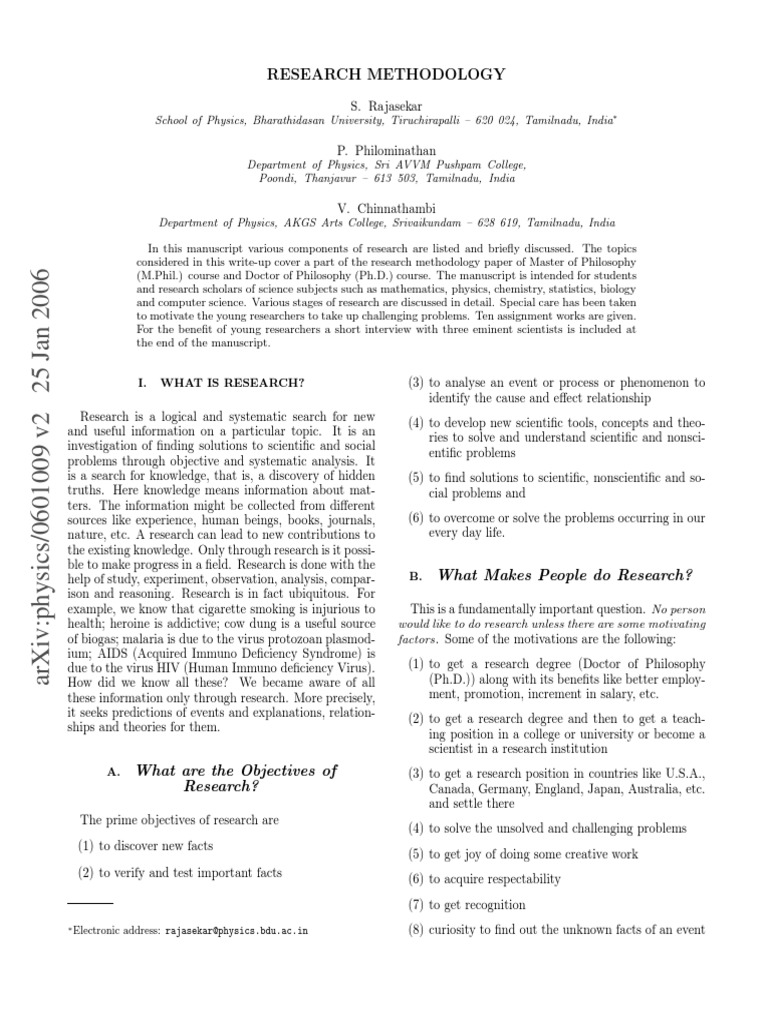 Research Methodology | PDF | Hypothesis | Quantitative Research