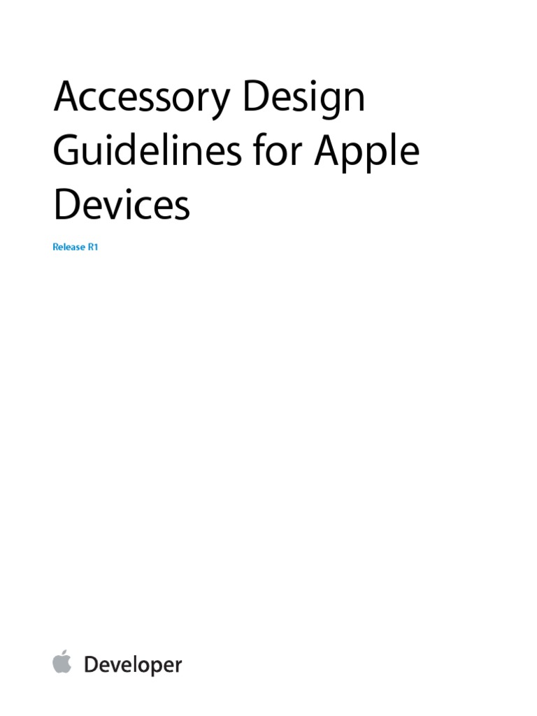 Accessory Design Guidelines | PDF | Ios | I Pod