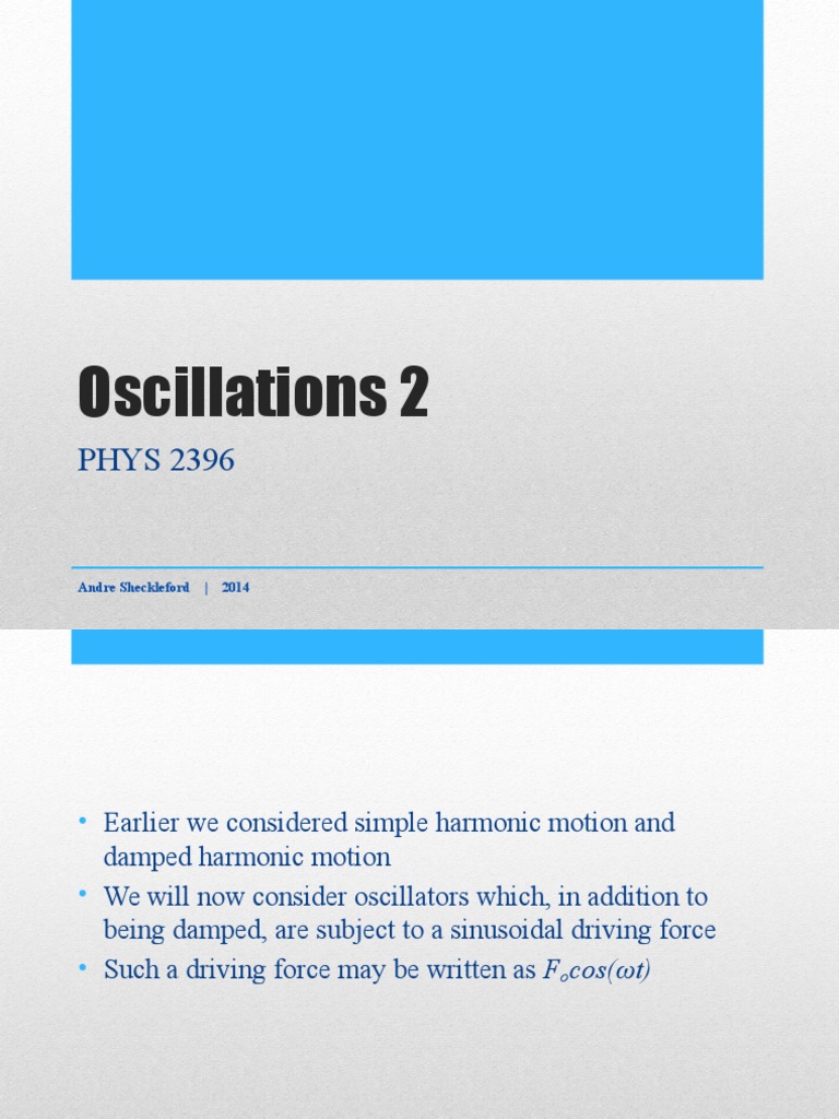 Oscillations 2 | PDF