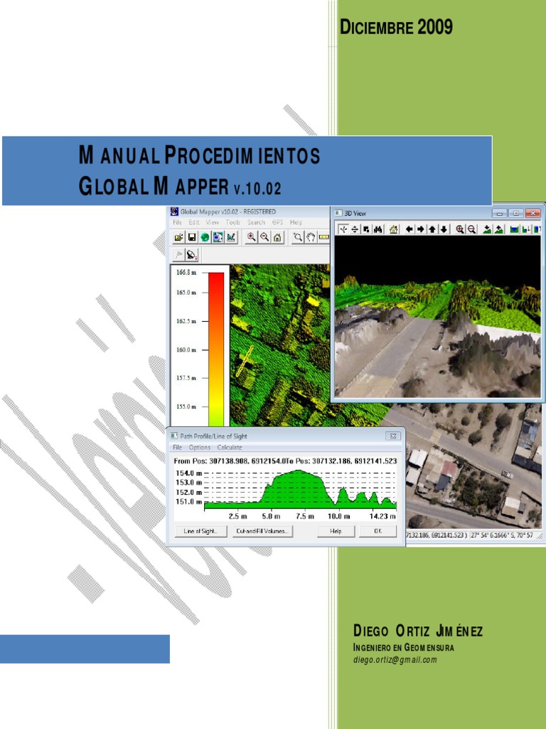 Manual Global Mapper - Version 22122009 | PDF | Geodesia | Sistema coordinado
