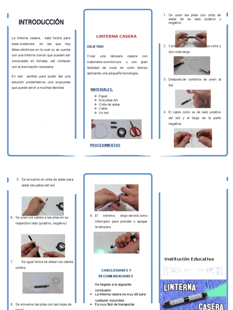 Cómo Hacer una Linterna Casera | PDF | Hogar, jardinería y bricolaje