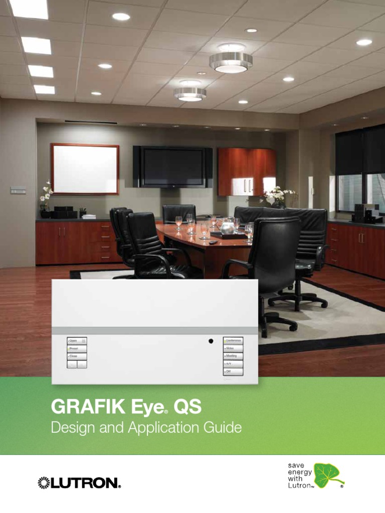 GRAFIK Eye QS Design Guide 367-1338 (Final) PDF | PDF | Lighting | Fluorescent Lamp