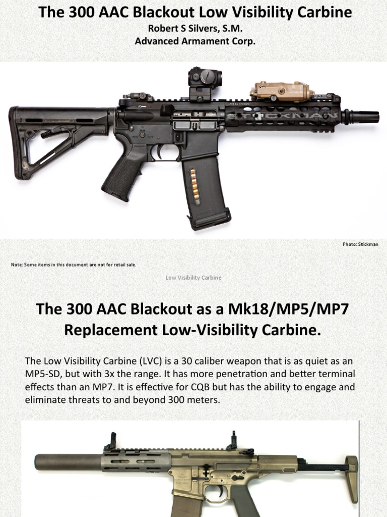 300 AAC BLK AN OVERVIEW.pdf | Pistol And Rifle Cartridges | Tools ...
