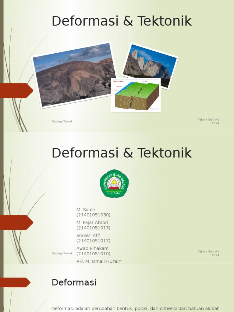Deformasi & Tektonik | PDF