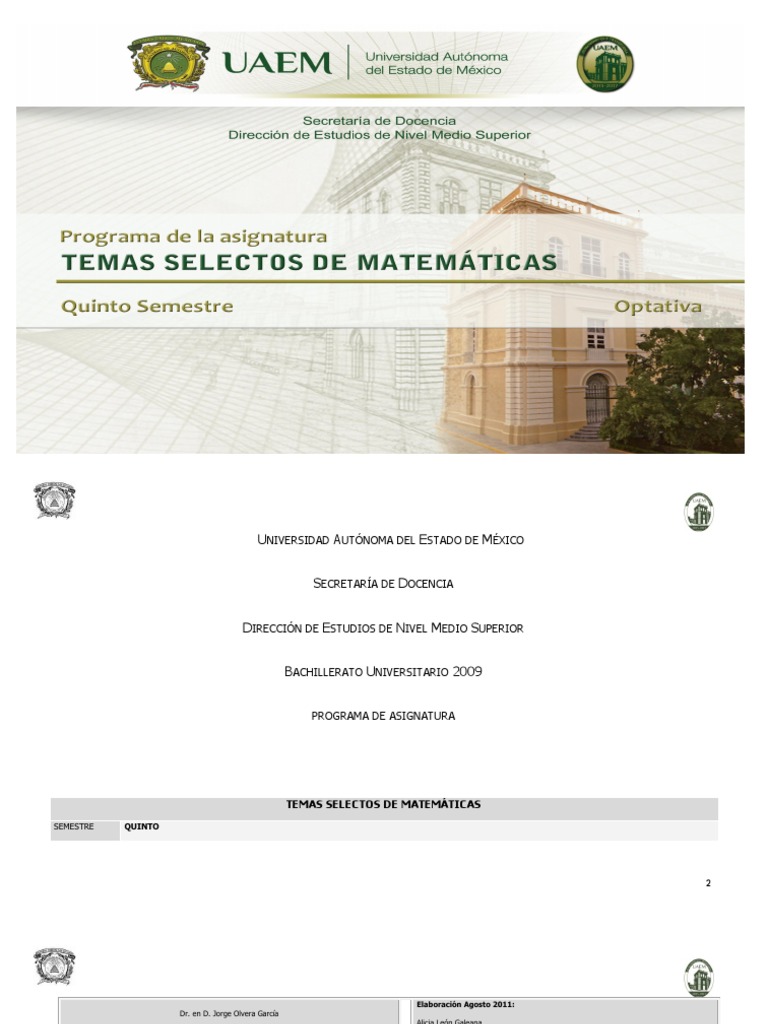 Temas Selectos de Matematicas PDF | PDF Temas Selectos de Matematicas PDF | PDF