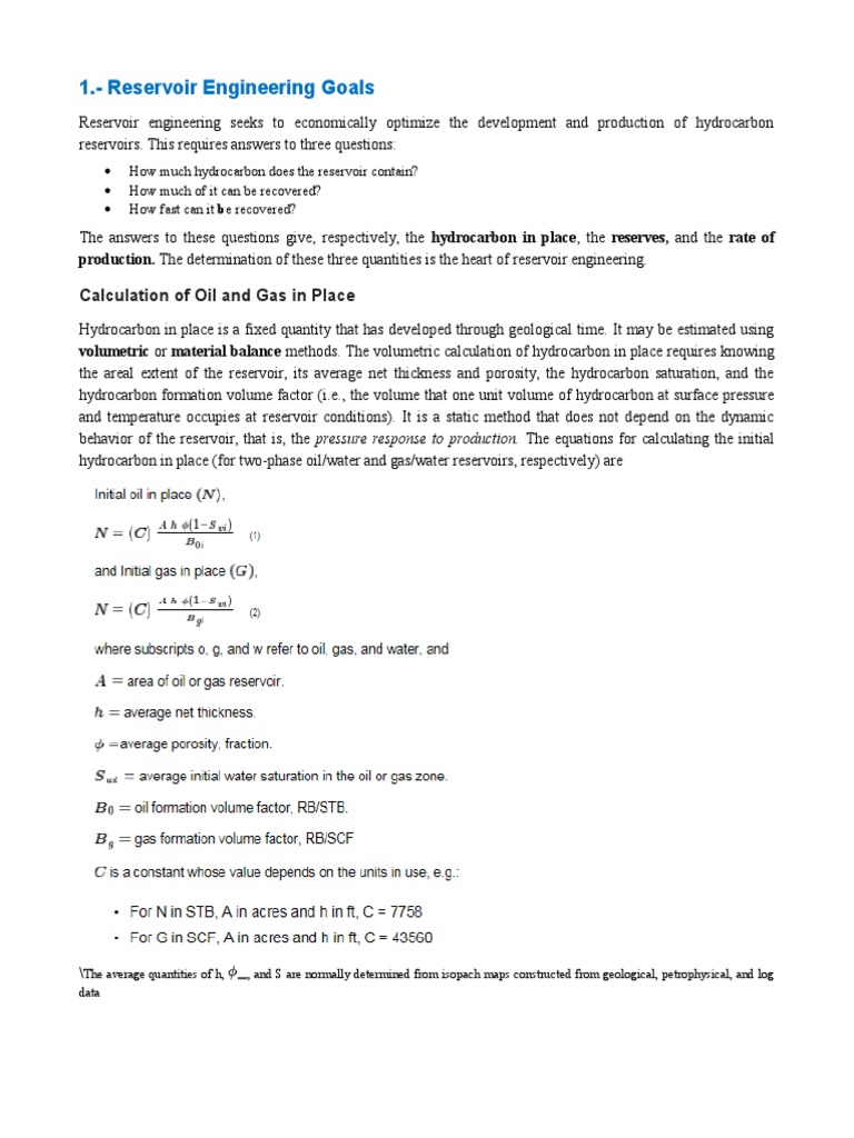 Basic Concepts in Reservoir Engineering | PDF | Petroleum Reservoir | Permeability (Earth Sciences)