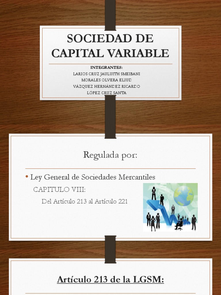 Sociedad de Capital Variable | PDF | Liquidación | Gobierno