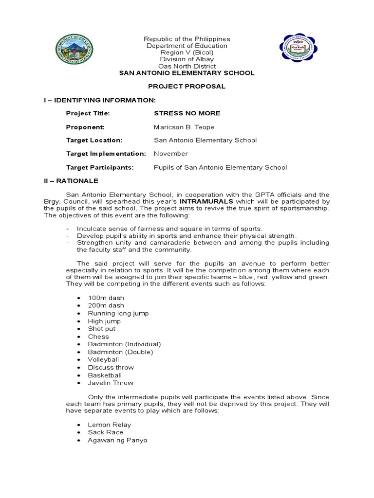 Sports Proposal | PDF | Sports | Leisure