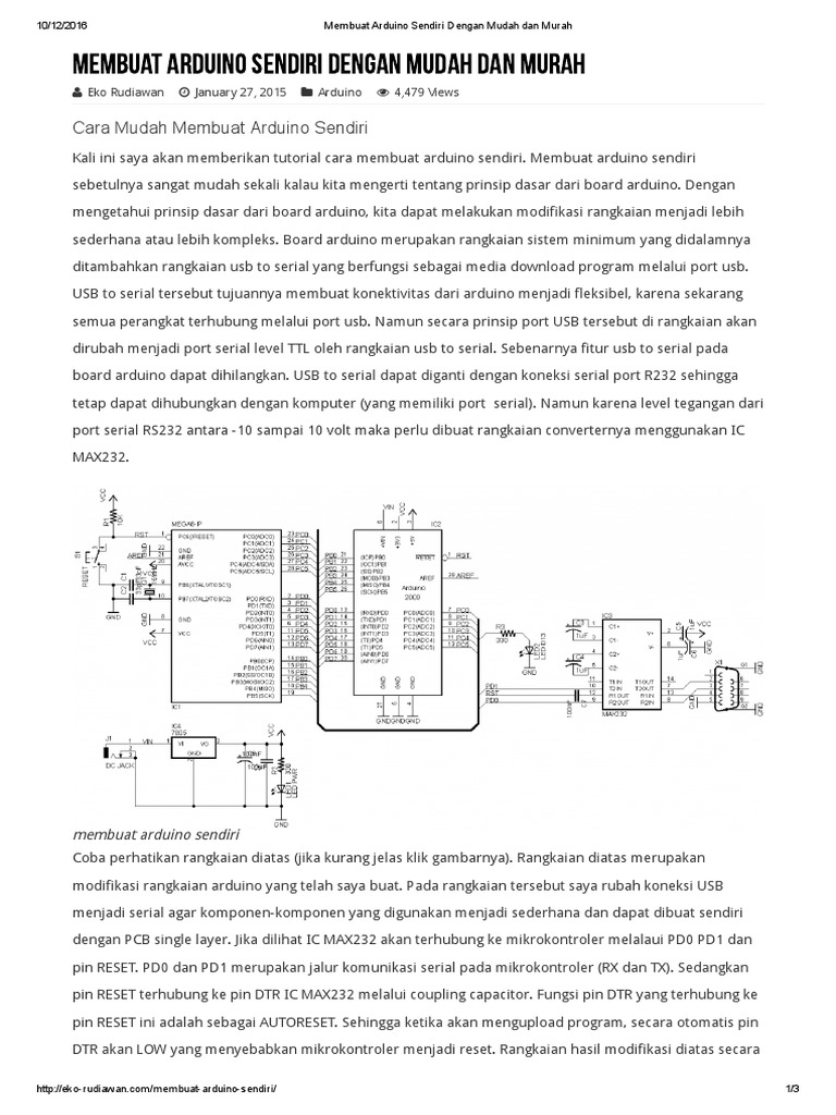 Membuat Arduino Sendiri Dengan Mudah Dan Murah | PDF