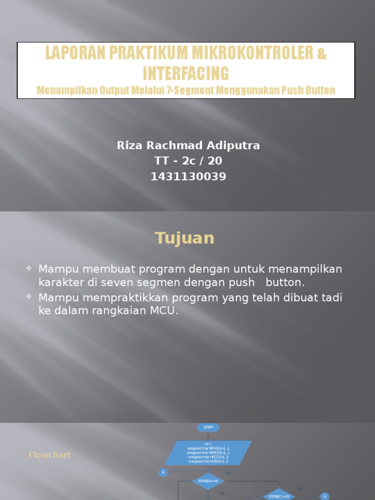 Menampilkan Output Melalui 7-Segment Menggunakan Push Button | PDF