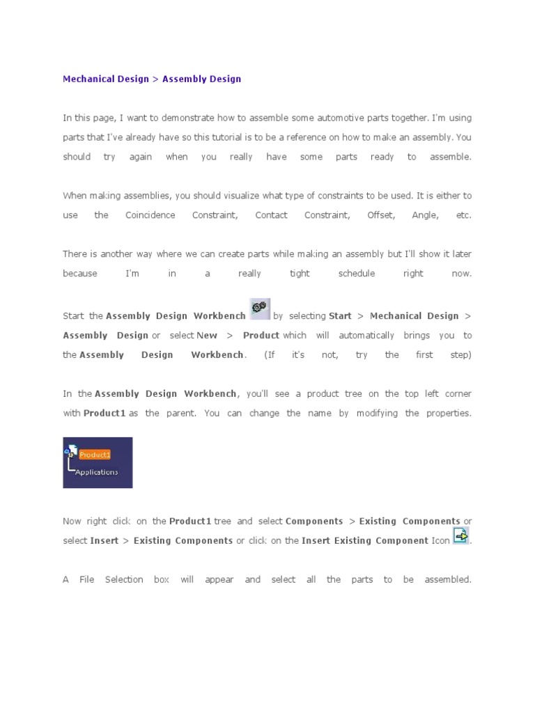 Mechanical Design Assembly Design | PDF | Computers