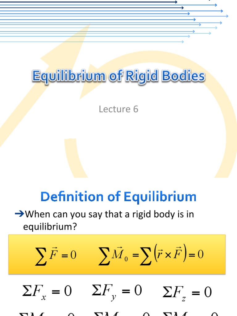 Lecture 6 - Equilibrium of Rigid Bodies v15b.pdf | Mechanical ...