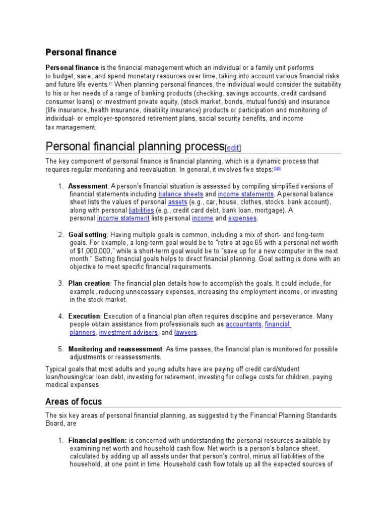 Personal Finance | PDF